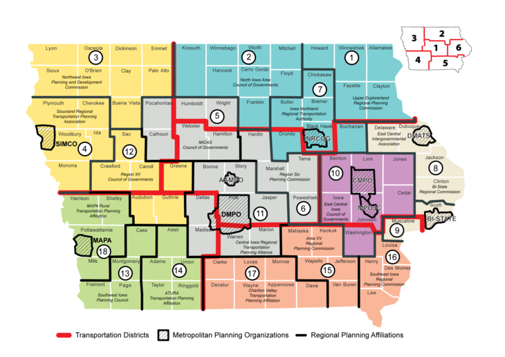 District Transportation Planners, MPOs, and RPAs | Department of ...