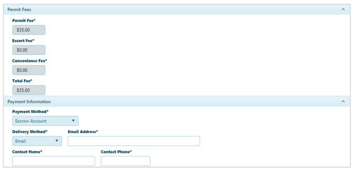 Application, Review, and Payment Pages | Department of Transportation