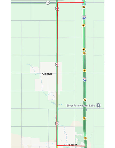 Overnight Closure of Northbound I-35 from Northeast 36th Street to Iowa ...