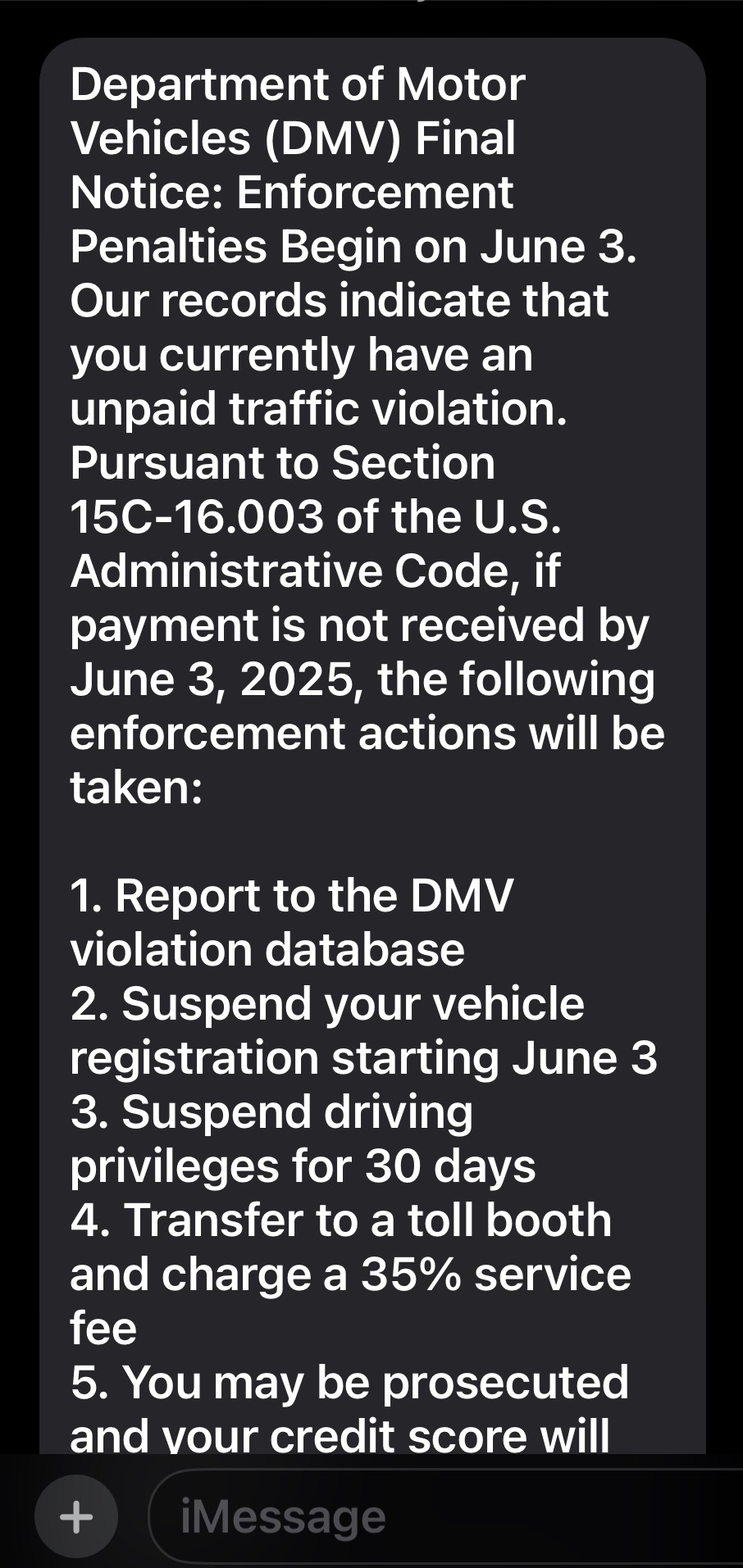 Fraudulent Text Messages Target Recipients With False Claims of Unpaid ...
